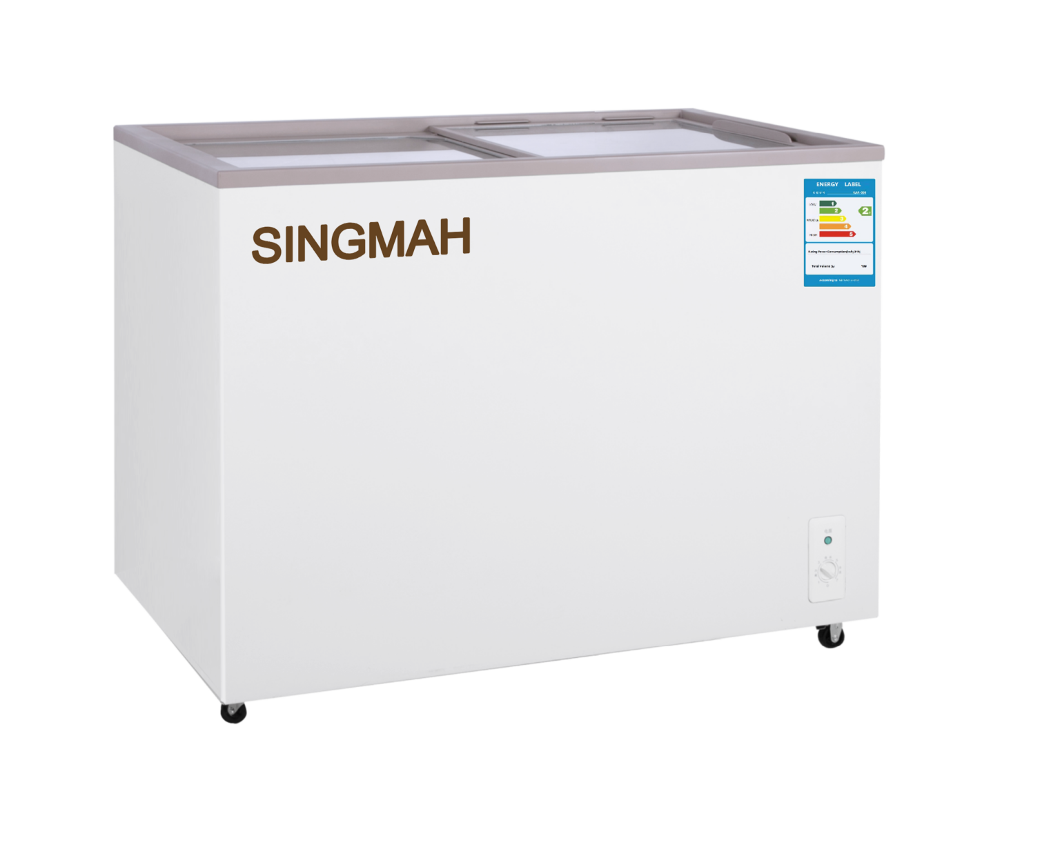 FLAT GLASS TOP CHEST FREEZER - Singmah Steel Refrigeration Pte Ltd