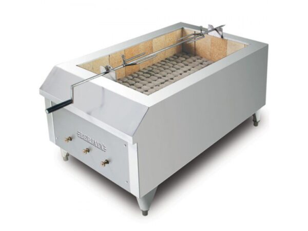 STAINLESS STEEL GAS MEAT GRILLER WITH CHAR ROCK - Singmah Steel ...